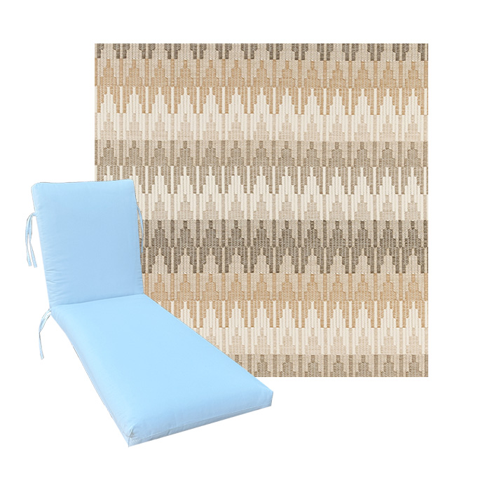 Classic Universal Chaise Lounge Cushions | Sunbrella Carousel Confetti ...