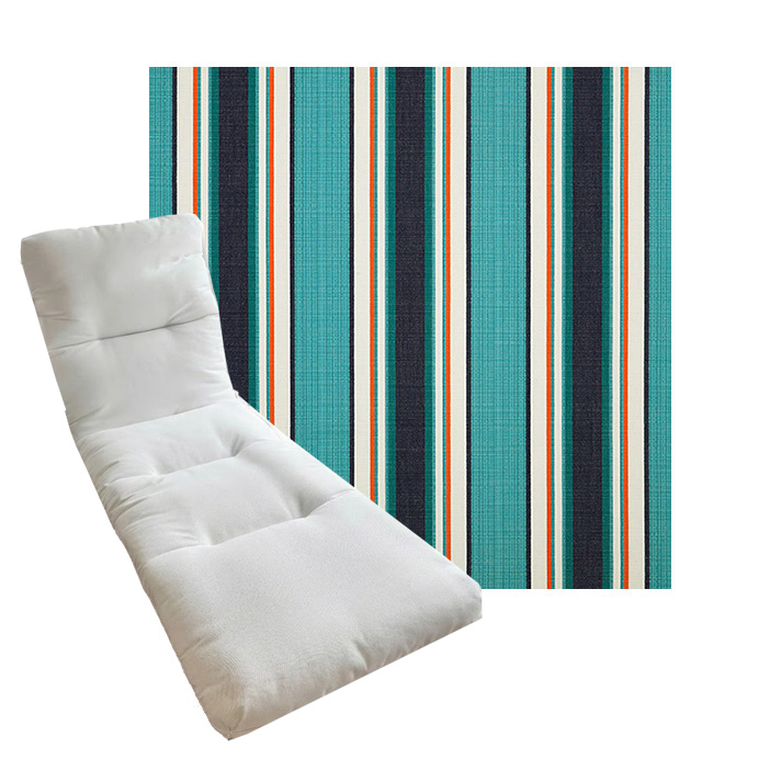 Classic Universal Chaise Lounge Cushions | Sunbrella Beaming Lagoon ...