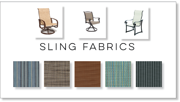Patio Furniture Replacement Slings for Patio Chairs and Chaise Lounges ...